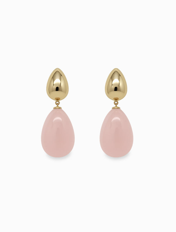 Blush Tear Drop Studs - Zjoosh