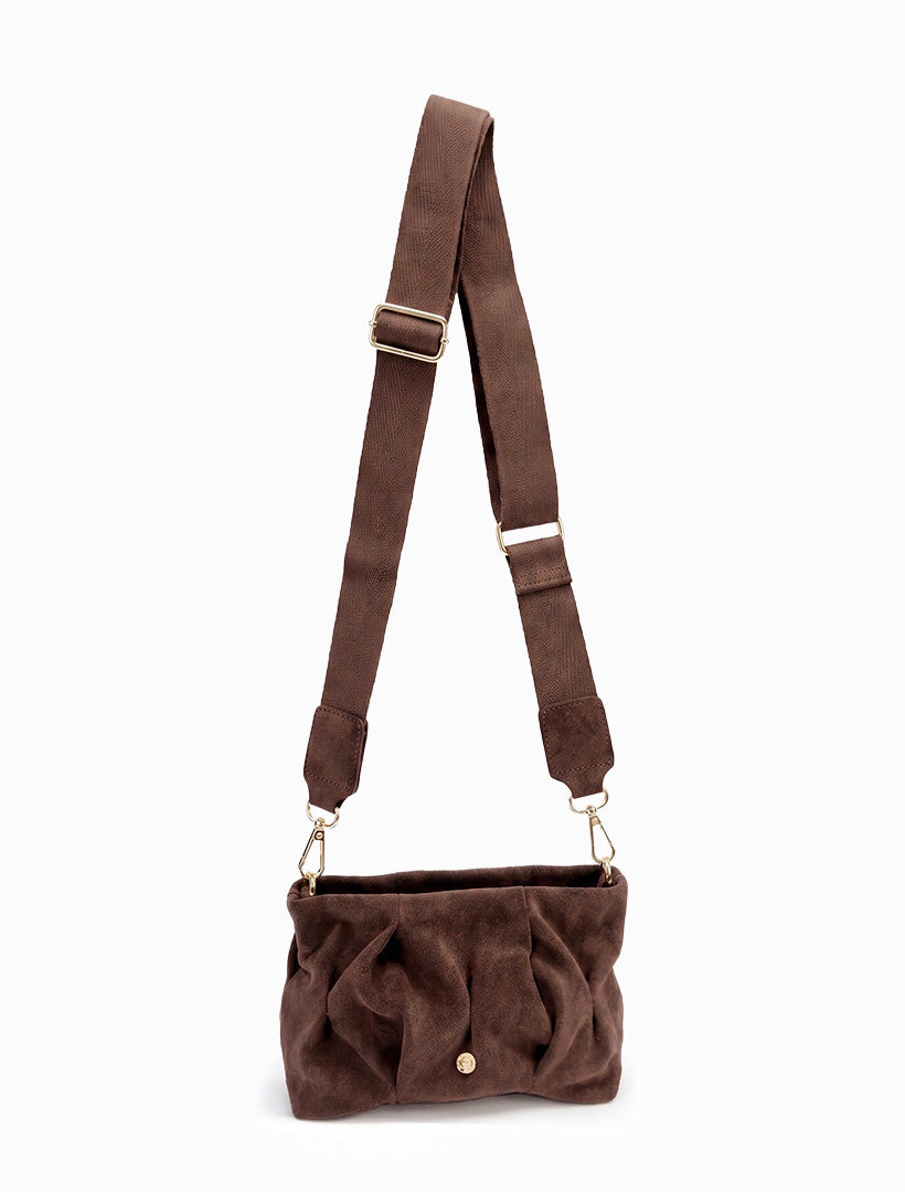 Annabel Eco Suede Bag Chocolate - Zjoosh