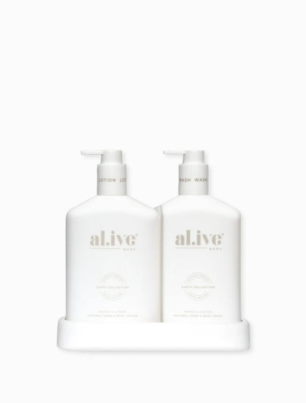 al.ive Mango and Lychee Hand & Body Duo 500ml - Zjoosh