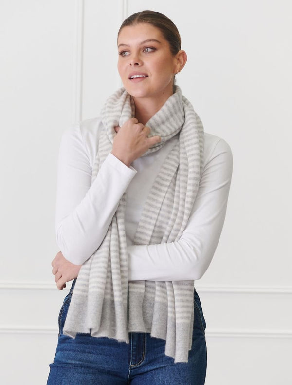 Beige Cashmere Scarf | Zjoosh Cashmere