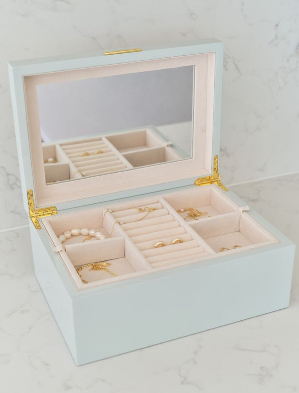 Blue Large Jewellery Box | Zjoosh Premium Jewellery Storage