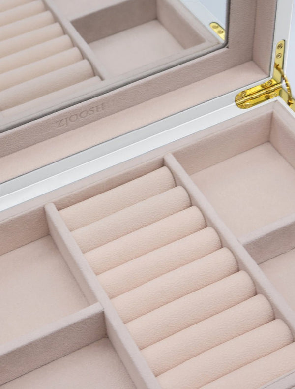 White Large Jewellery Box | Zjoosh Premium Jewellery Storage