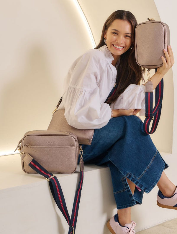 Large metallic Cross body Bag | Zjoosh Handbags Online