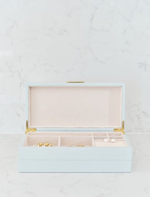 Blue Stacking Jewellery Box | Premium Jewellery Storage - Zjoosh