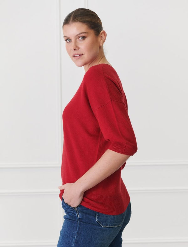 Red Wool Cashmere Knit | Explore Zjoosh Knitwear