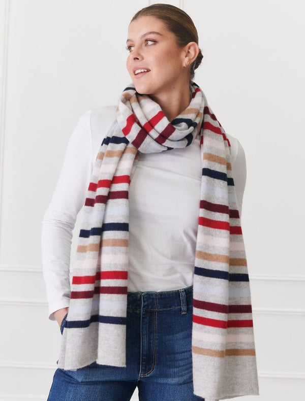 Valentina Cashmere Scarf Multi - Zjoosh