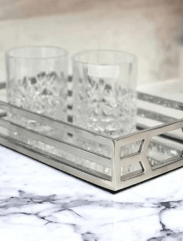 Vanity Trio Band Tray Silver - Zjoosh