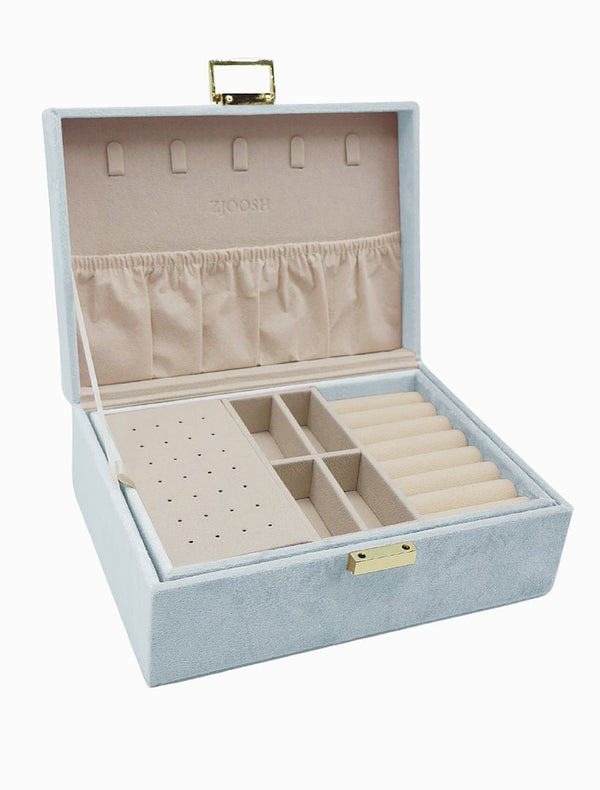 Blue Velvet Jewellery Box, | Zjoosh Premium Jewellery Box