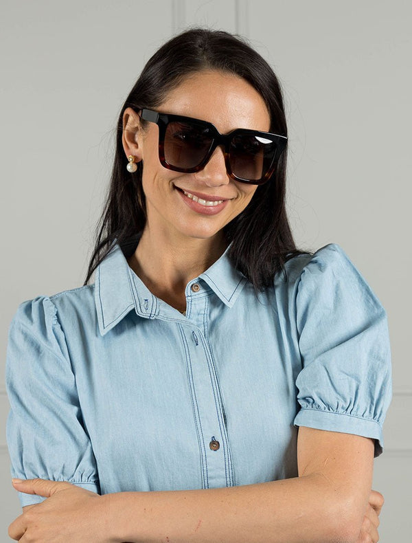 Coco Sunglasses Black Tortoise - Zjoosh